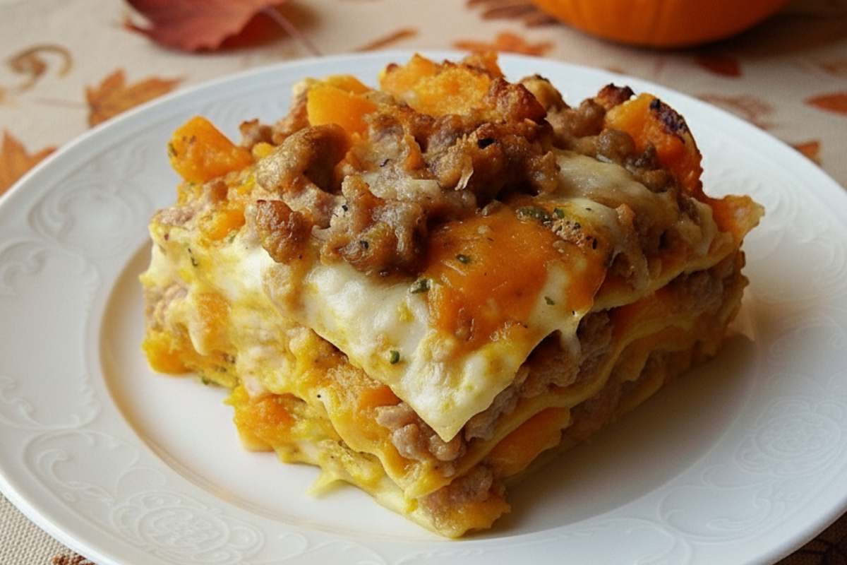 Mi salvo la domenica con questa lasagna autunnale cremosa: una teglia ...